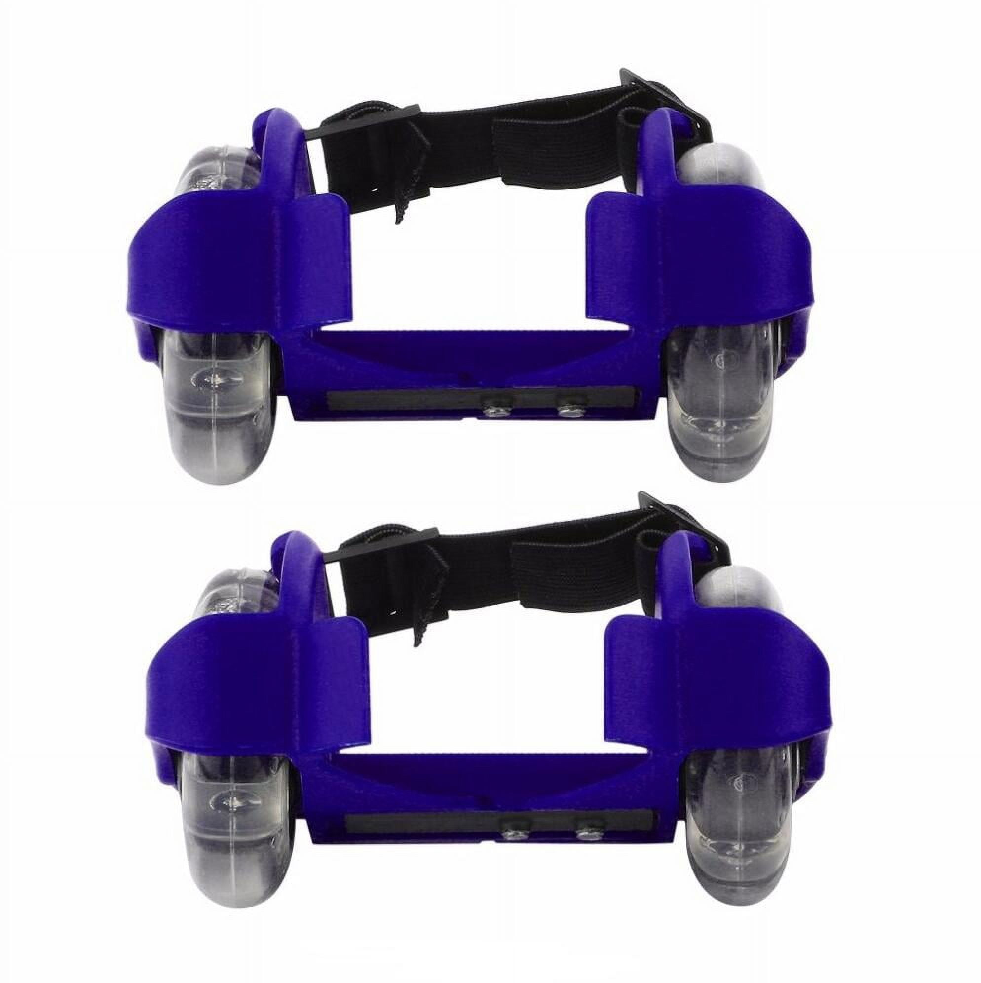 Mace Way Small Roller Skates for Shoes, Adjustable LED Flashing Skates ...