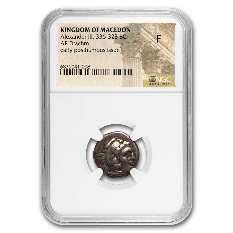 Macedon Alexander III Drachm 336-323 BC Fine NGC Posthumous Issue ...