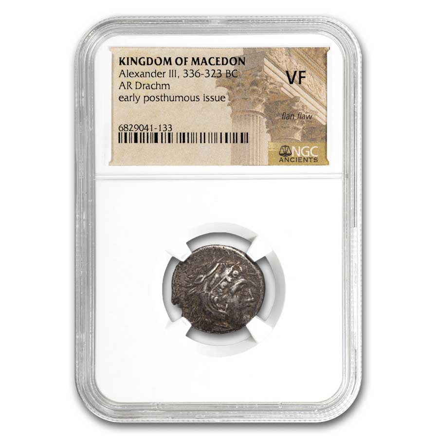 Macedon Alexander III Drachm 336-323 BC VF NGC Posthumous Issue ...