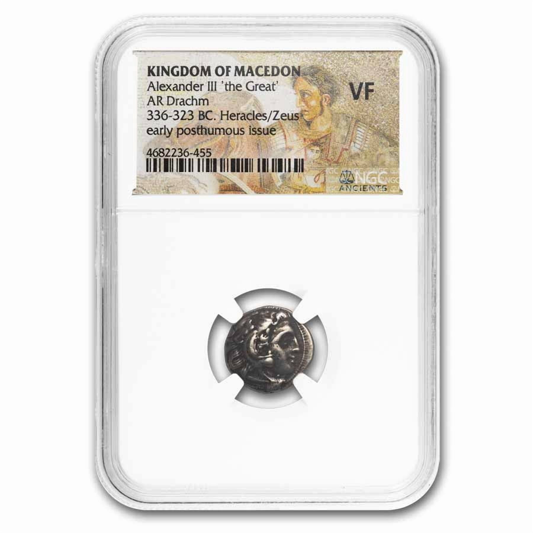 Macedon Alexander III Drachm 336-323 BC VF NGC Posthumous Issue ...