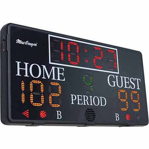 Macgregor 4' x 2' Multisport Electronic indoor Scoreboard with Remote ...