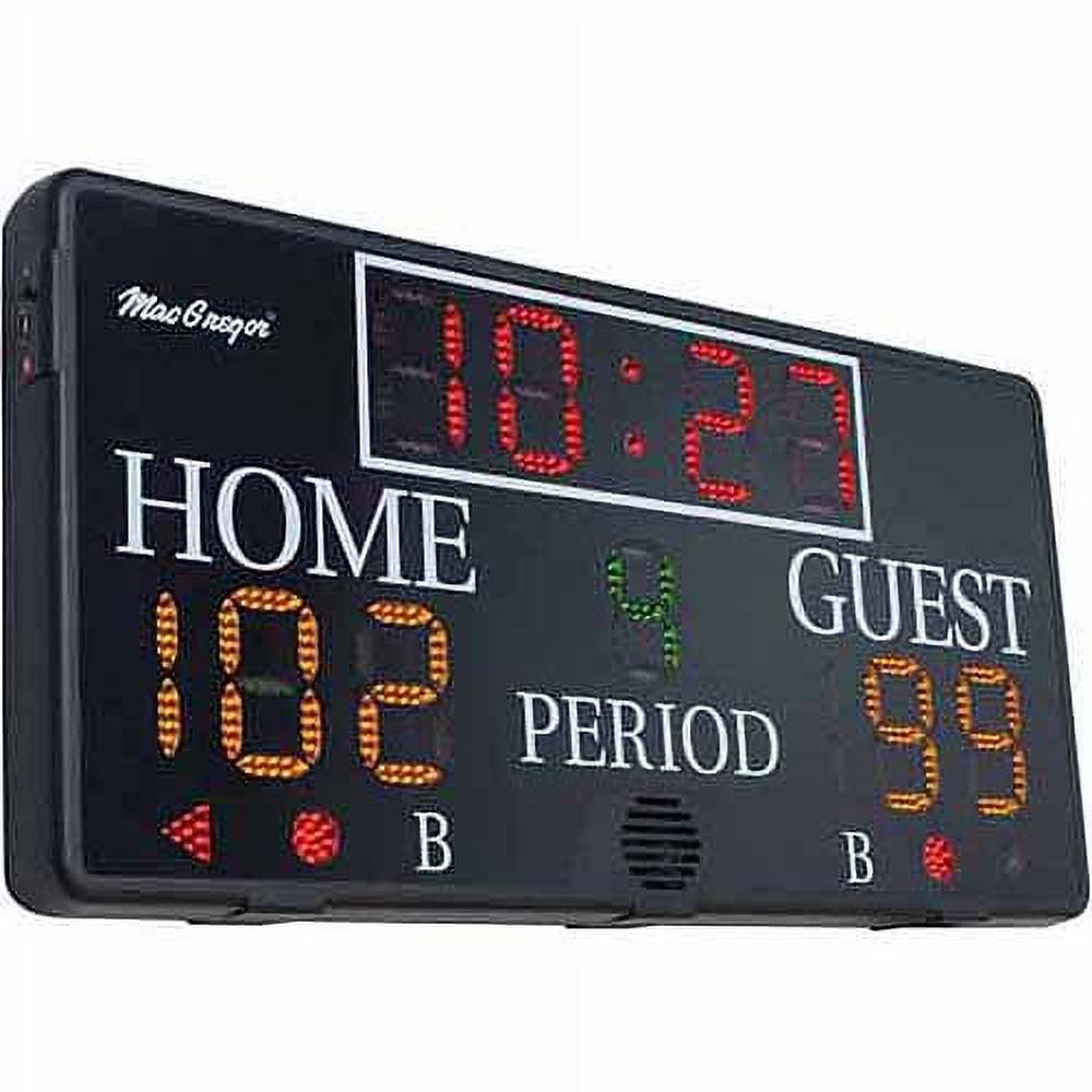 Macgregor Electric Multisport Digital Scoreboard 4' x 2' Indoor with ...