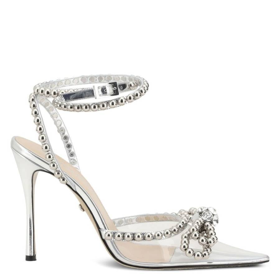 Mach & Mach Double Bow Embellished Pumps, Brand Size 35 ( US Size 5 ...