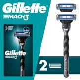 Gillette Trac II Non-Pivot Chrome Razor Handle with Twin Blades ...