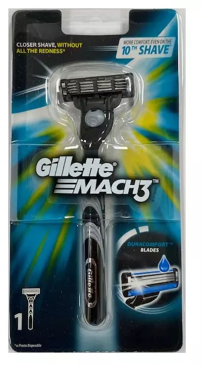 Mach3 Razor Handle + 1 Mach3 Turbo Cartridge - Walmart.com