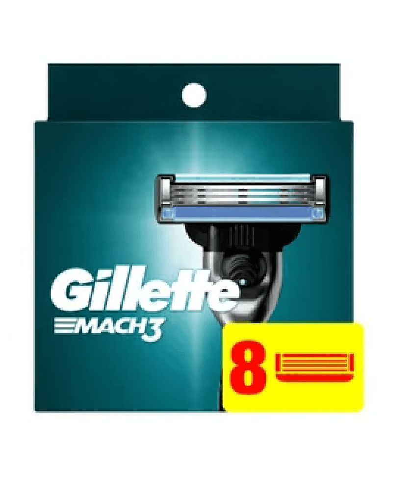 Gillette Mach3 Refill Cartridge Blades with Advanced AntiFriction ...