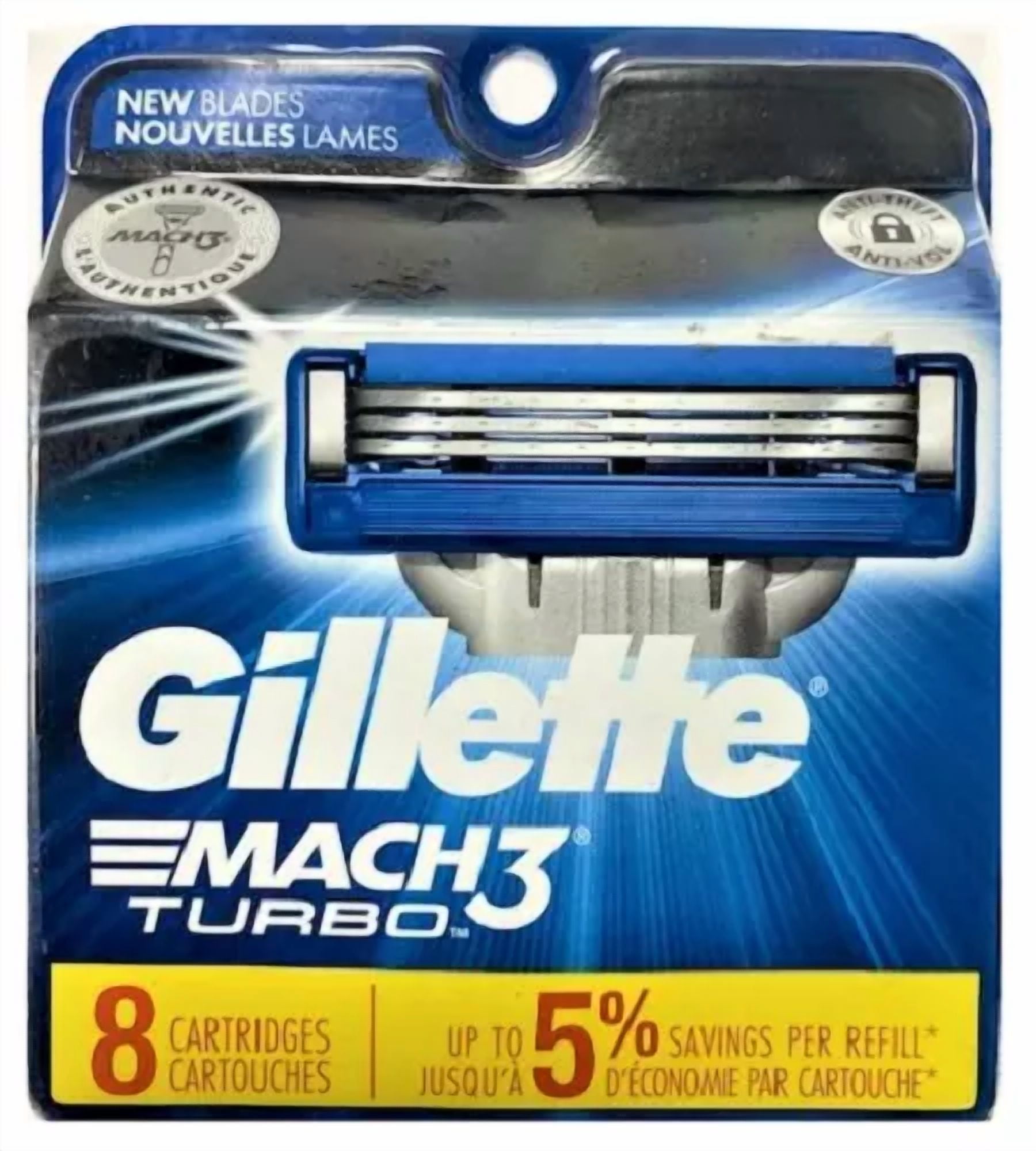 Mach3 Turbo Razor Blade Cartridges. 8 Count - Walmart.com