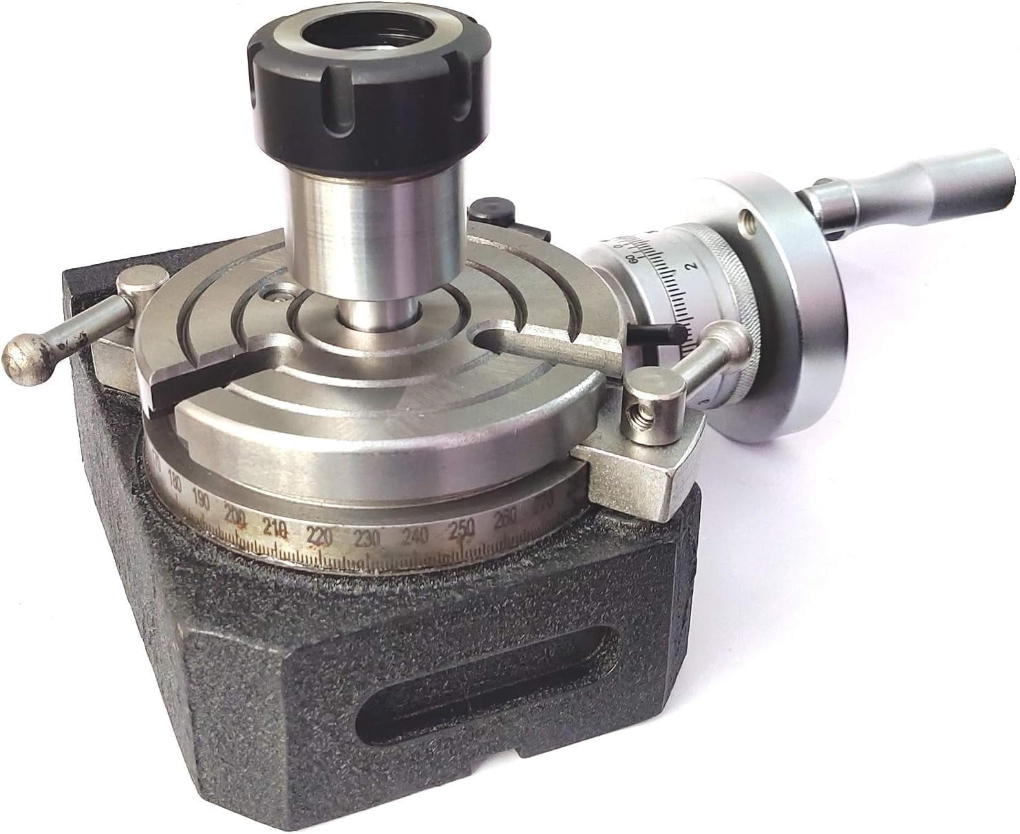 MachEl HV4 Rotary Table with Free ER25 Collet Adapter – MT2 Center Bore ...
