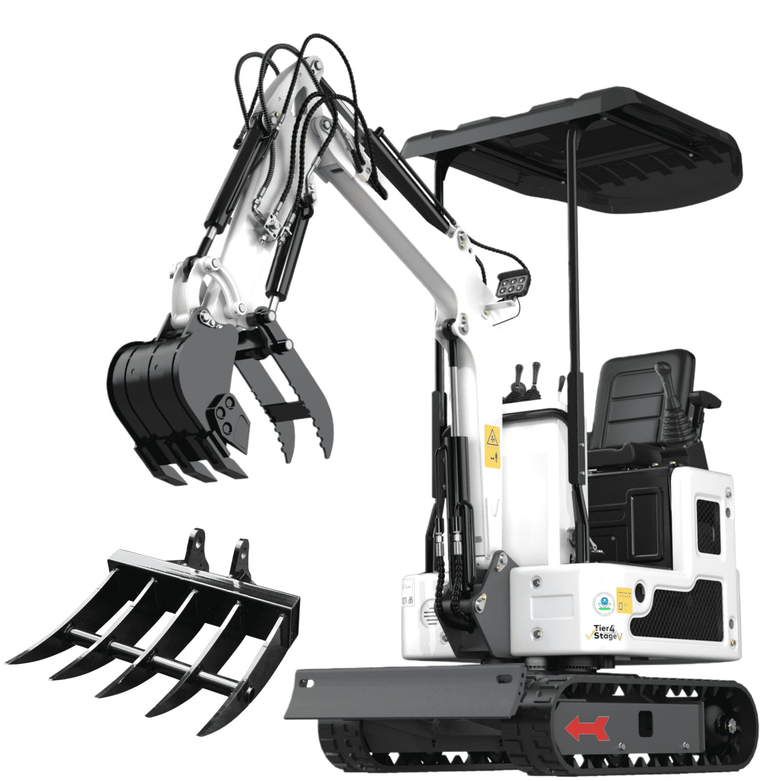 MachPro 1.2 Ton New Pilot Control B&S Gasoline Mini Excavator, With ...