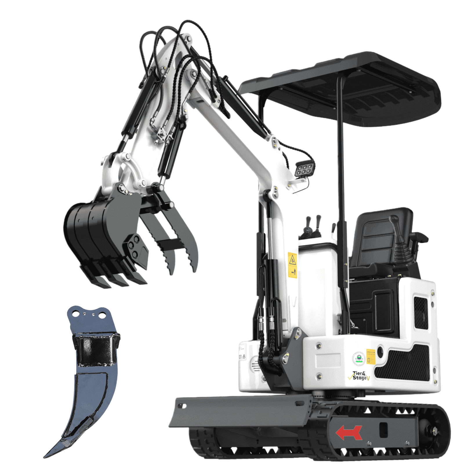 MachPro 1.2 Ton New Pilot Control B&S Gasoline Mini Excavator, With ...