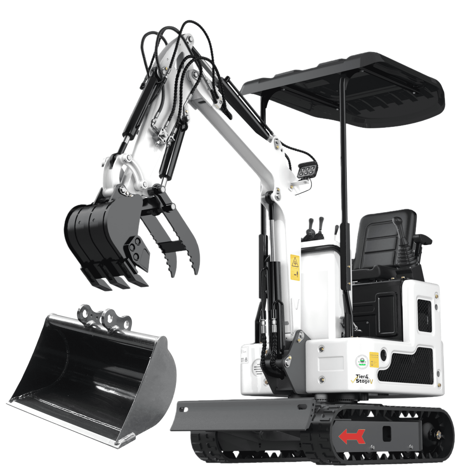 MachPro 1.2 Ton New Pilot Control B&S Gasoline Mini Excavator, With ...