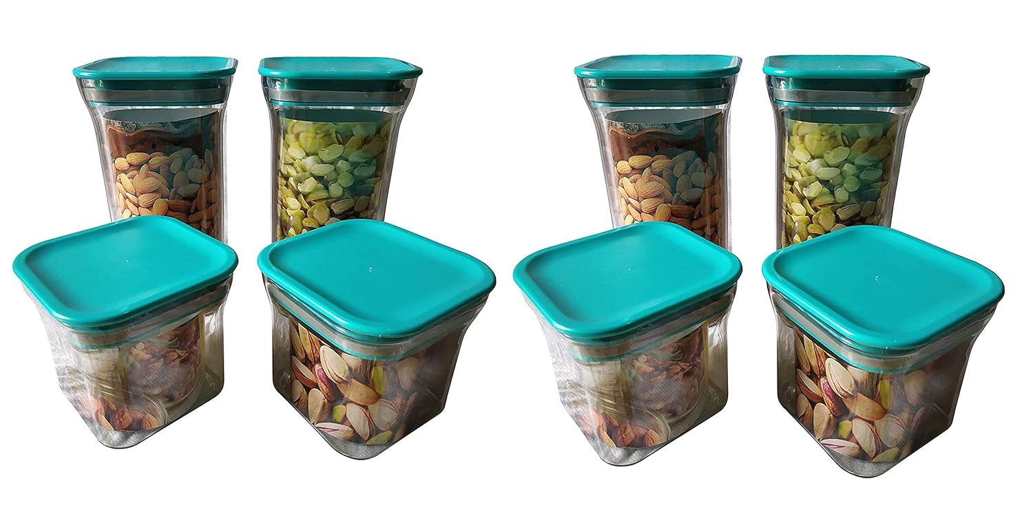 Machak Unbreakable Air Tight Food Storage Jar Kitchen Container Set ...