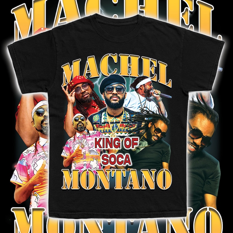 Machel Montano , T-shirt design, bootleg tees design, ready to print ...