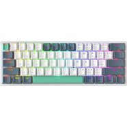 Ajazz AK873 Wired Hot Swappable Mechanical Keyboard, Coiled Cable, 22 ...