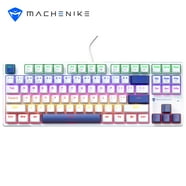Ajazz AK873 Wired Hot Swappable Mechanical Keyboard, Coiled Cable, 22 ...