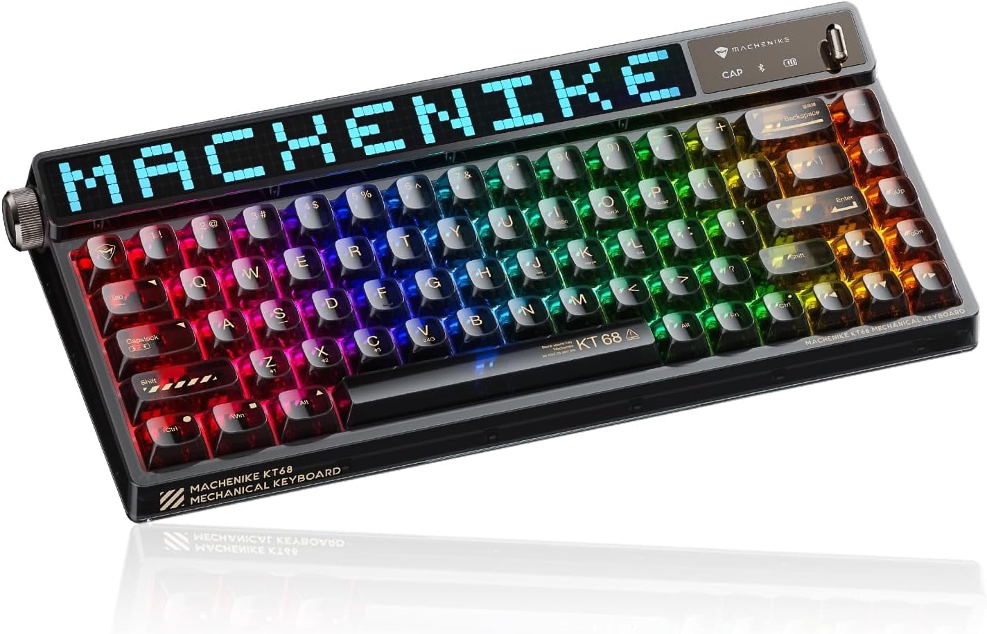 Machenike KT68 Pro 65% RGB Wireless Compact Mechanical Gaming Keyboard ...