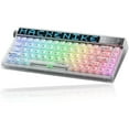 Machenike KT68 Pro 65% RGB Wireless Compact Mechanical Gaming Keyboard, Customizable LED Screen ...