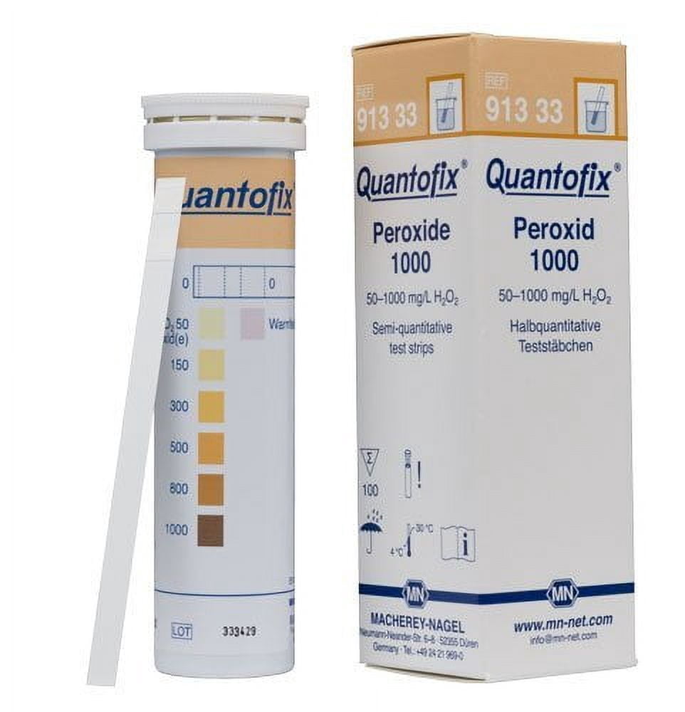 Macherey-Nagel, 91333, Quantofix Peroxide 1000, Box of 100 Strips ...