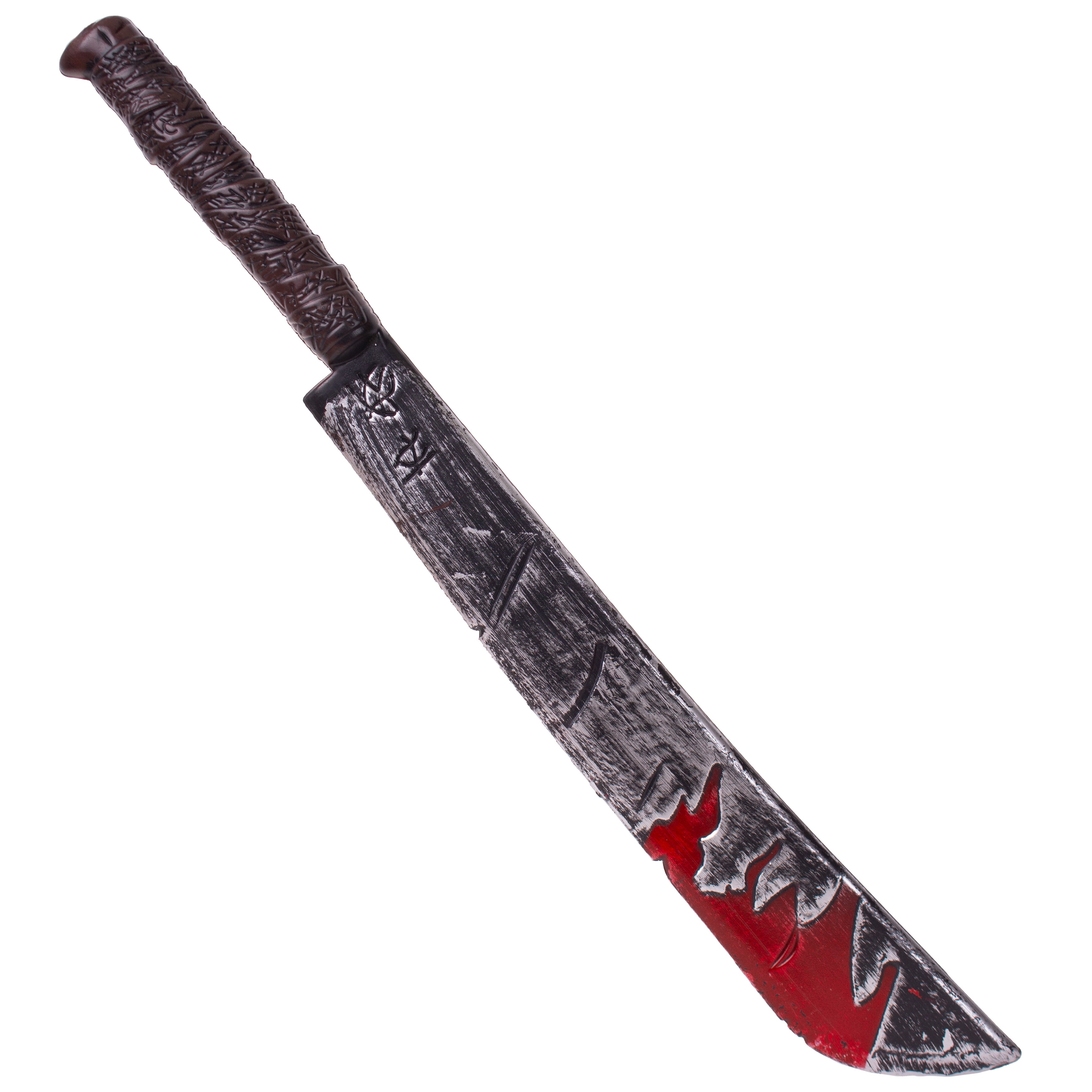 Machete Costume Weapon Bloody Halloween Horror Plastic Farm Tool Prop ...