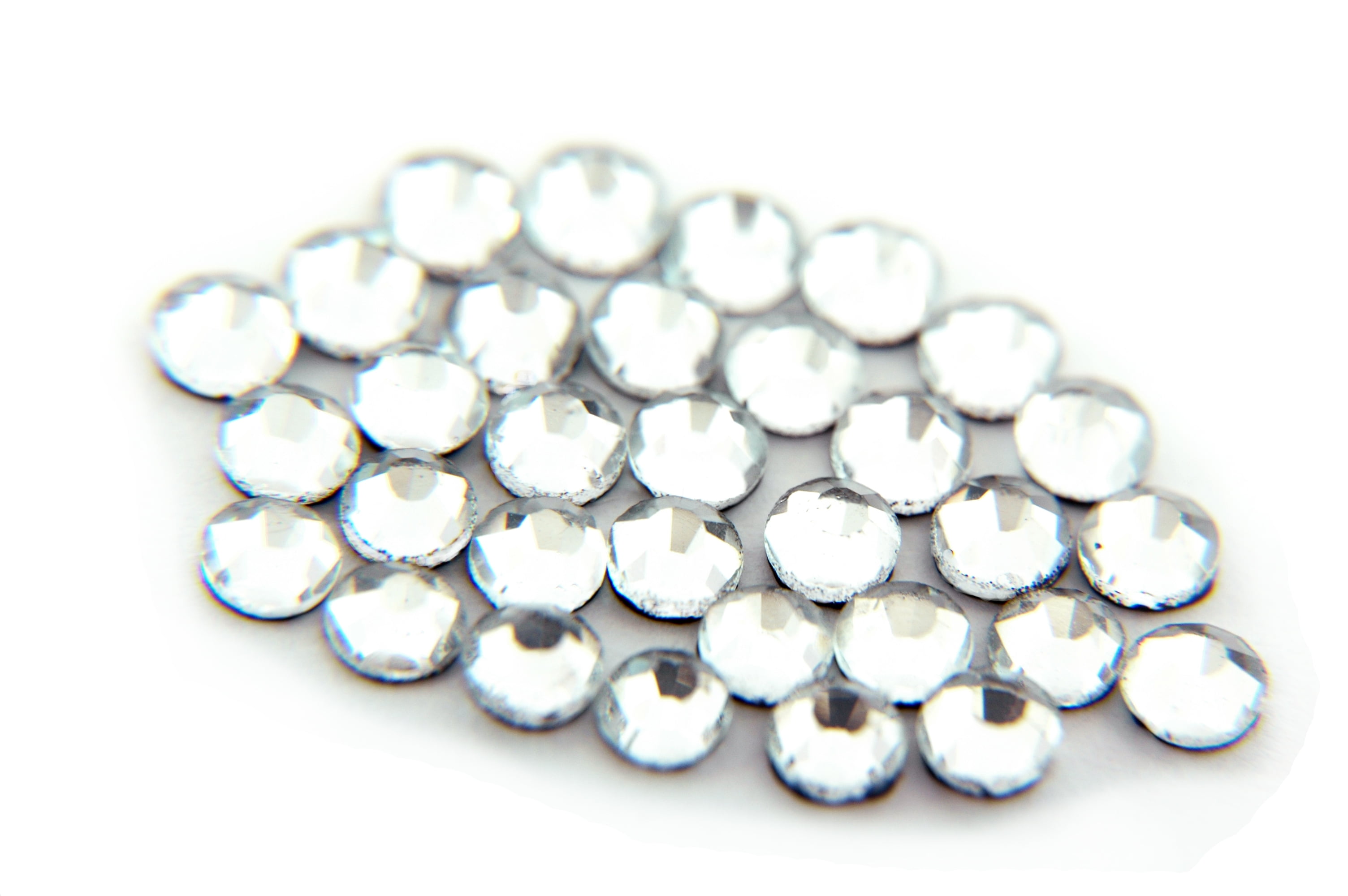 Machine Cut Hot Fix Rhinestones by Threadart SS6 (2mm) Crystal 10 Gross ...