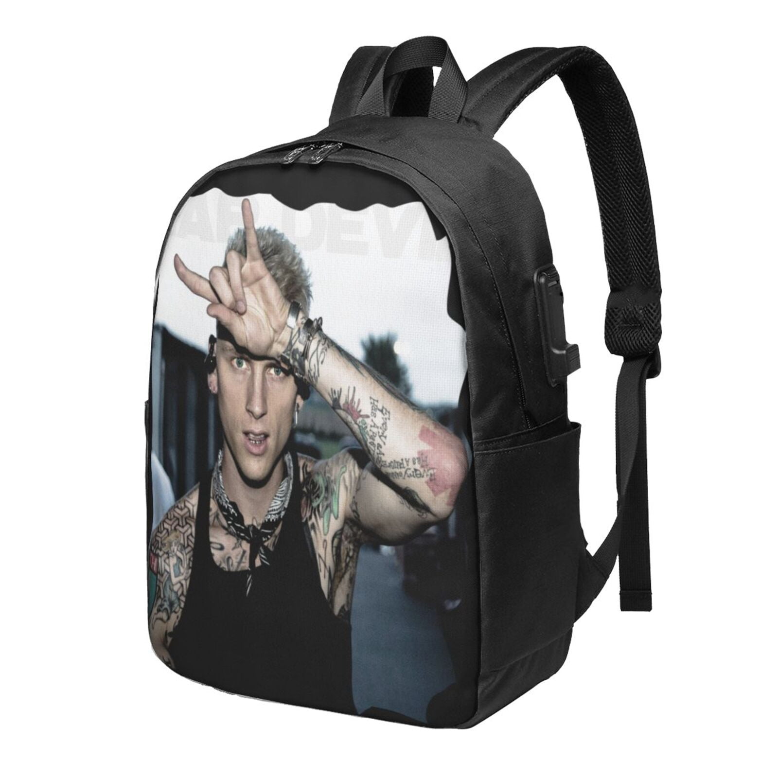 Machine Gun Kelly Backpack Fashion Travel Backpack Laptop Backpack 17 ...