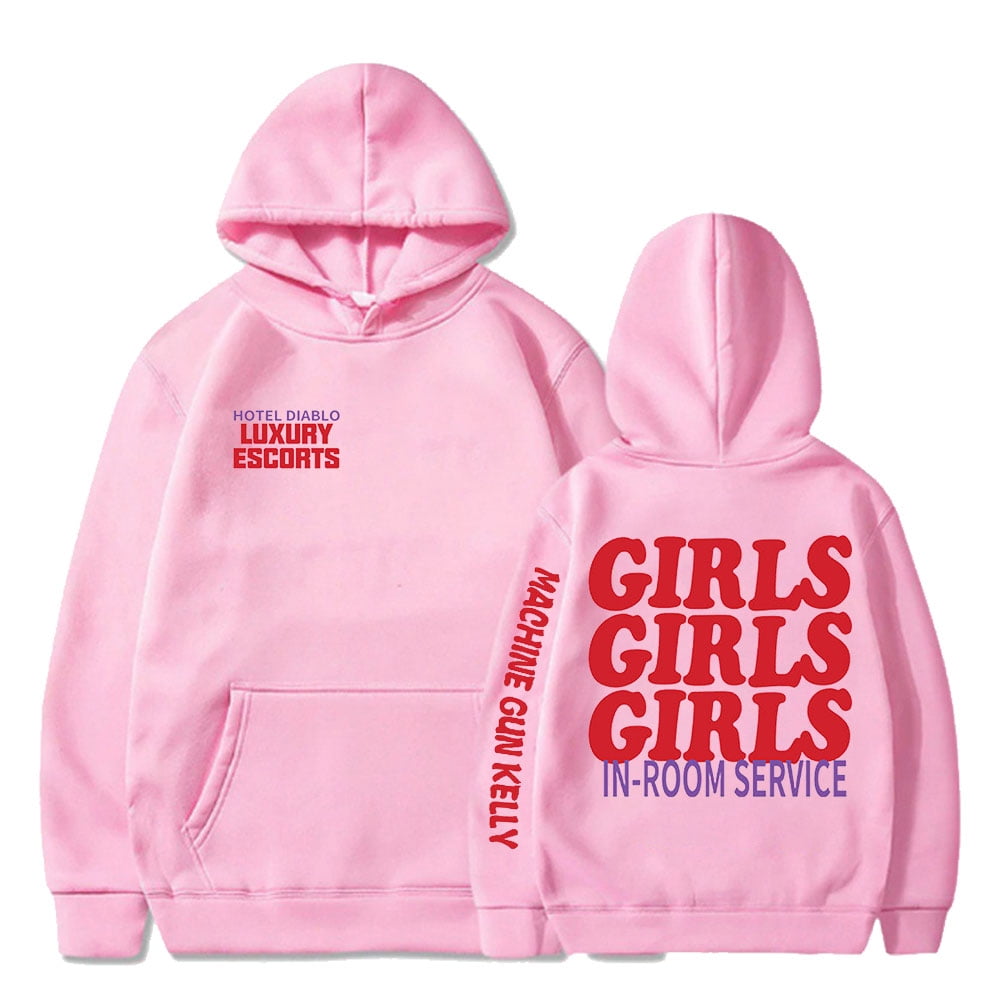 Machine Gun Kelly Hotel Diablo Hoodie Girls Merch Long Sleeve Women Men ...
