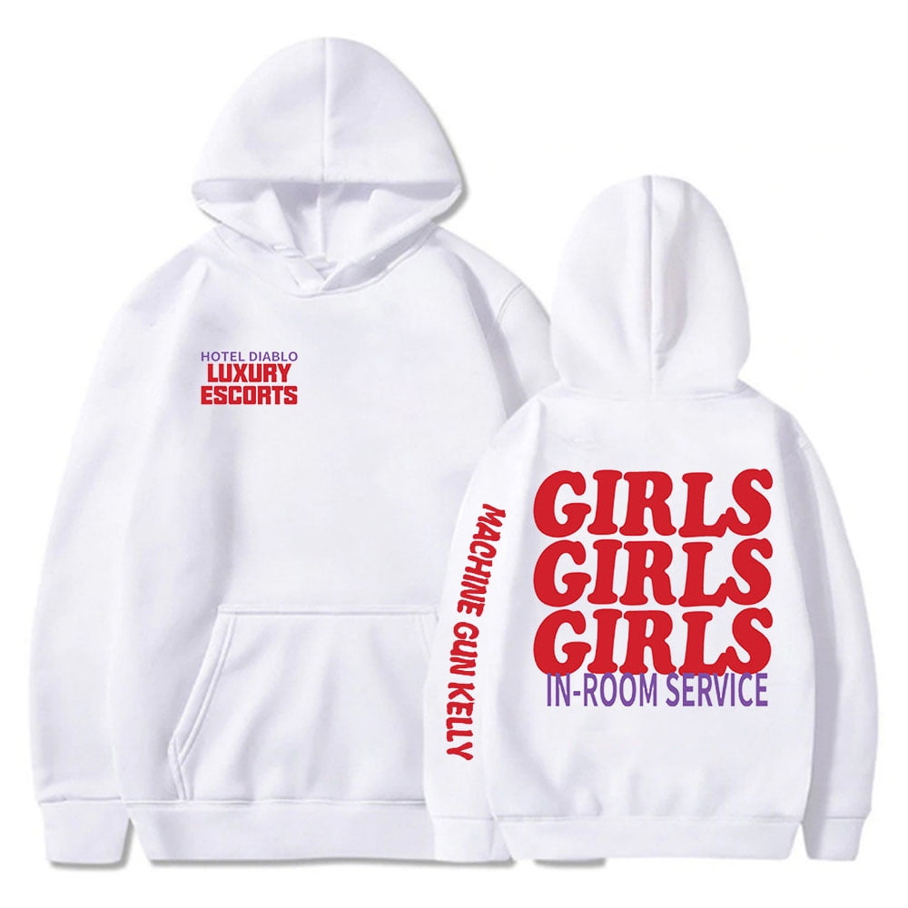 Machine Gun Kelly Hotel Diablo Hoodie Girls Merch Long Sleeve Women Men ...