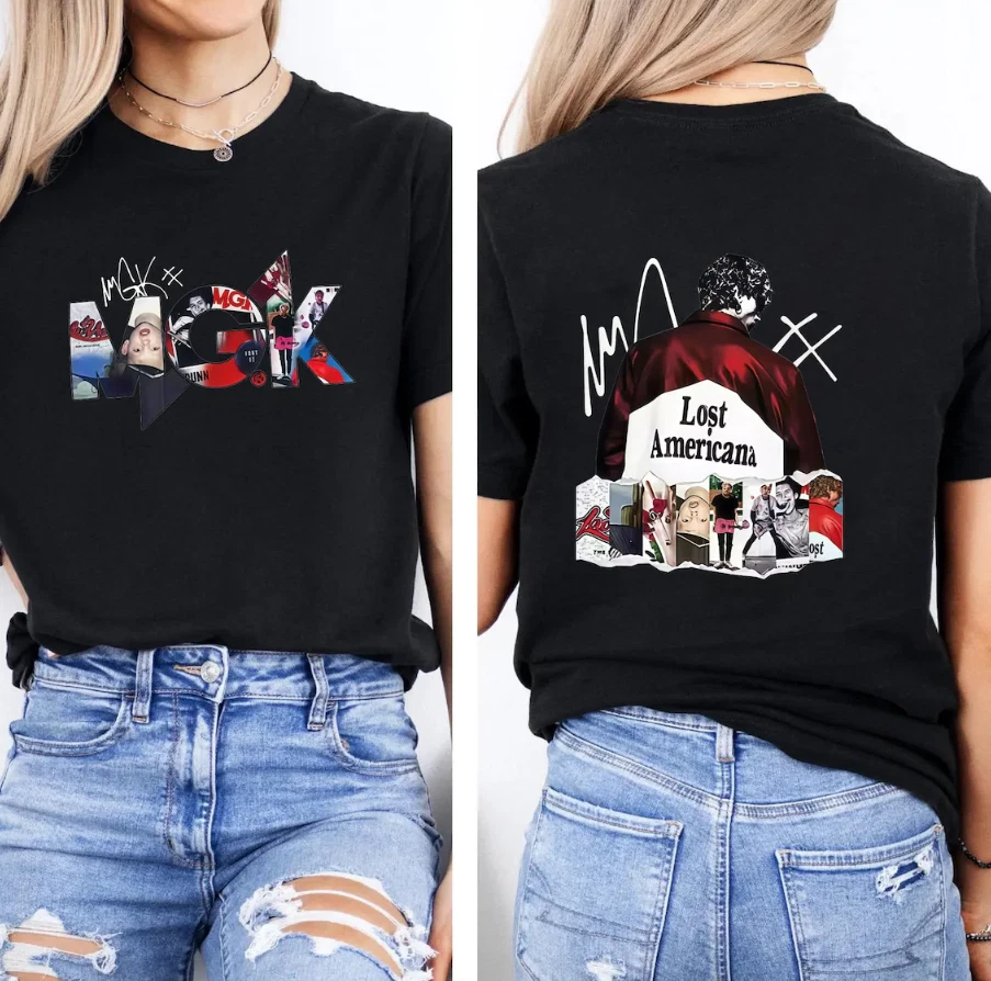 Machine Gun Kelly Music Tour Vintage Double Sided T-shirt - Walmart.com