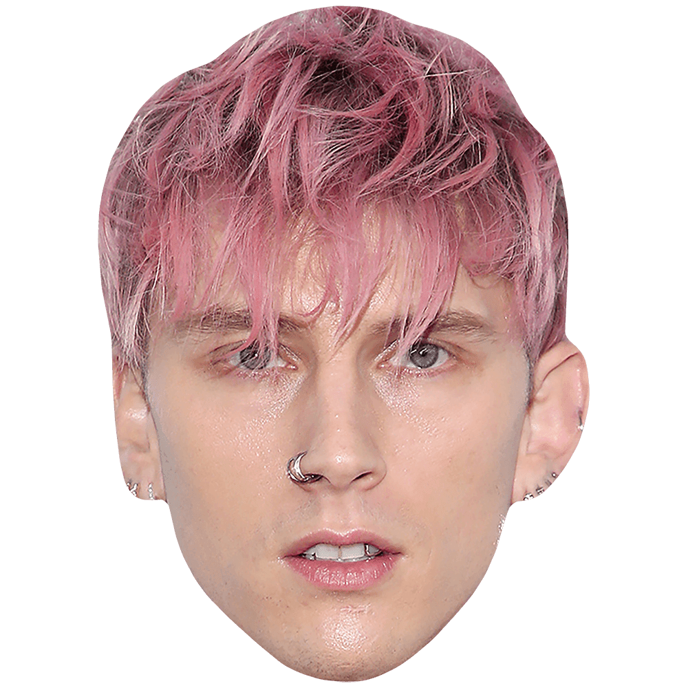 Machine Gun Kelly (Pink Hair) Big Head. Larger than life mask ...