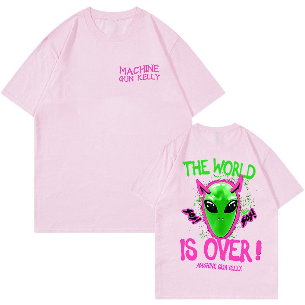 Machine Gun Kelly T-shirt The World Is Over Alients Merch Tee 2023 ...