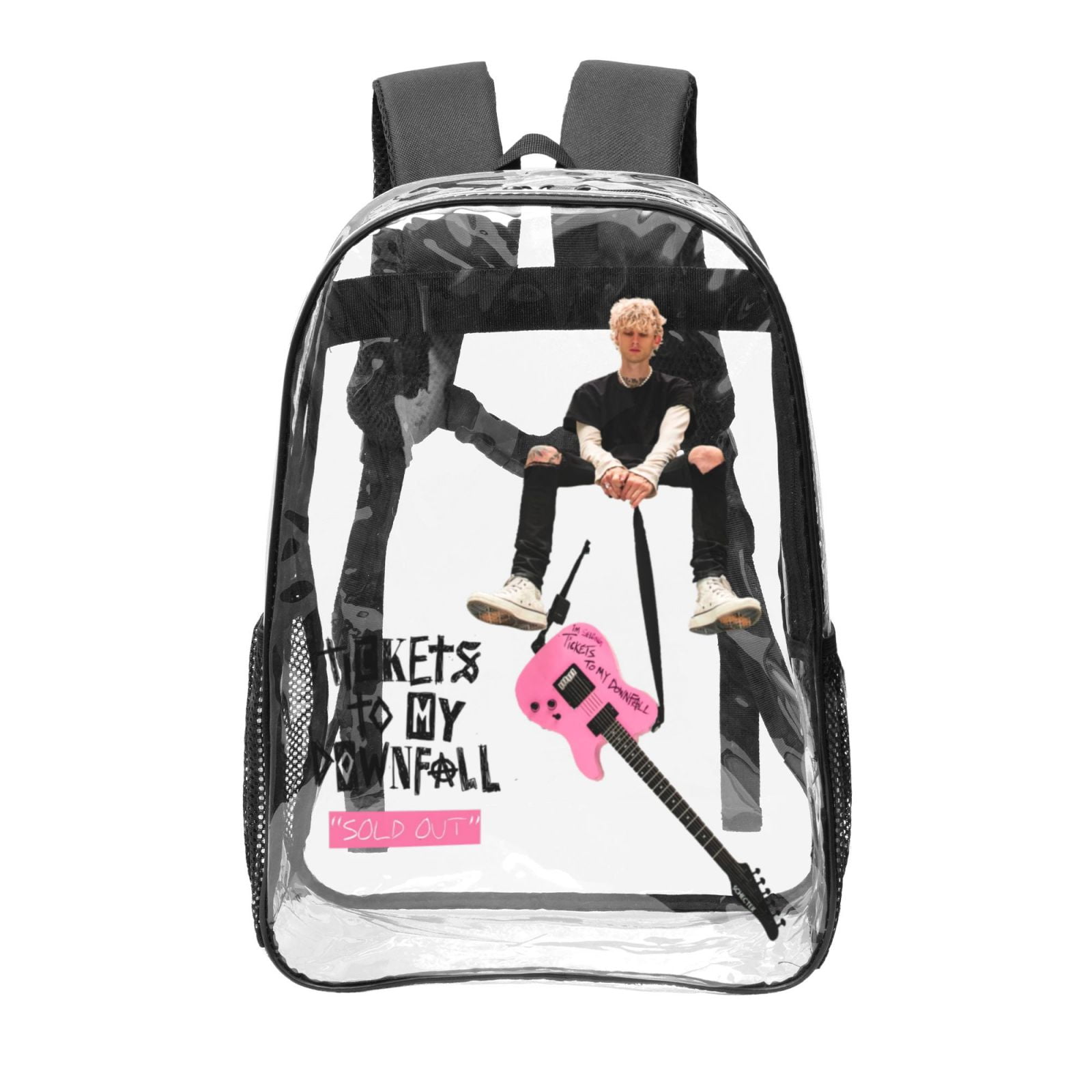 Machine Gun Kelly Tickets To My Downfall Transparent Backpack Fashion ...