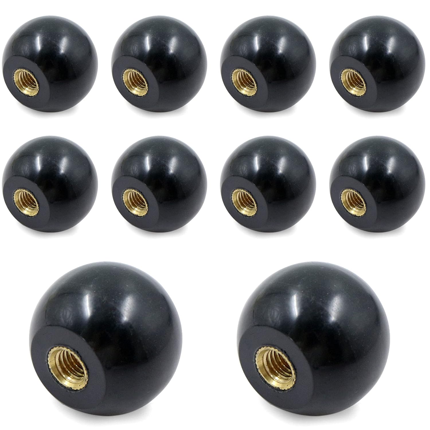 Phenolic Plastic Machine Knob, Brass Insert Heavy Duty Easy ...