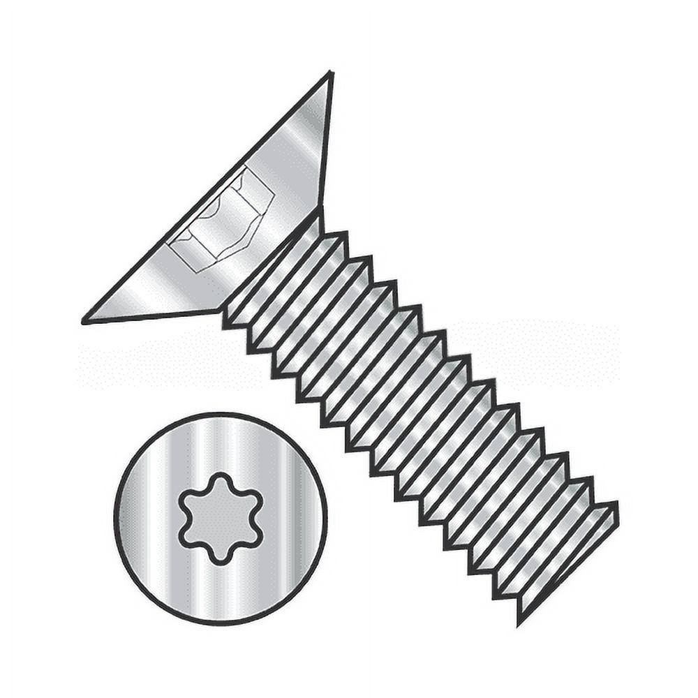 Machine Screw - 6-Lobe Drive Flat 100° Head - 18-8 Stainless Steel - 6 ...