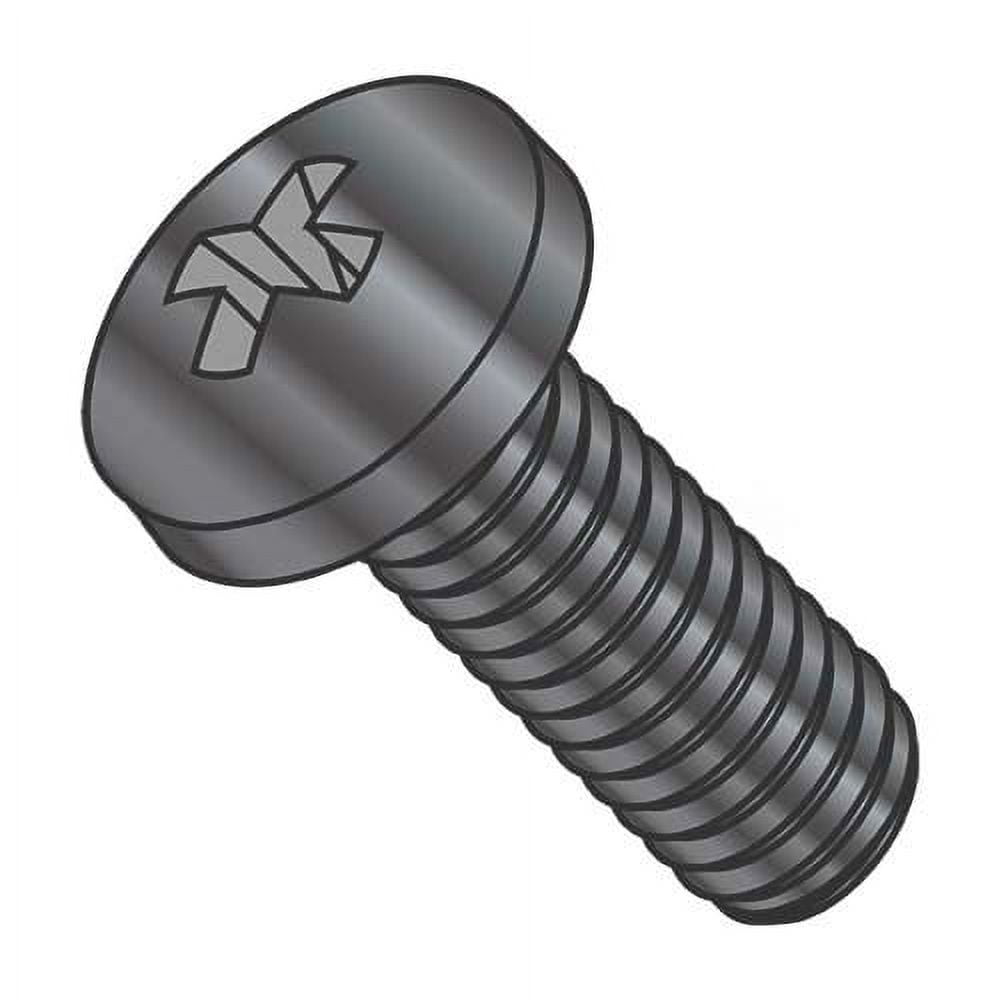 Machine Screw - Phillips Drive Pan Head - Black Oxide 18-8 Stainless ...