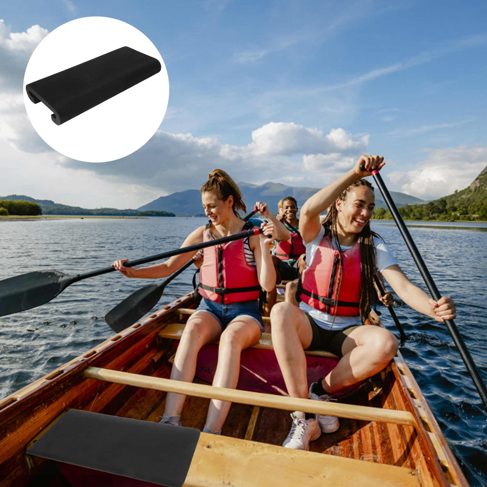 TOYMYTOY Canoe Seat Pad Sports Cushion Seat Pad For Rowing EVA Black ...