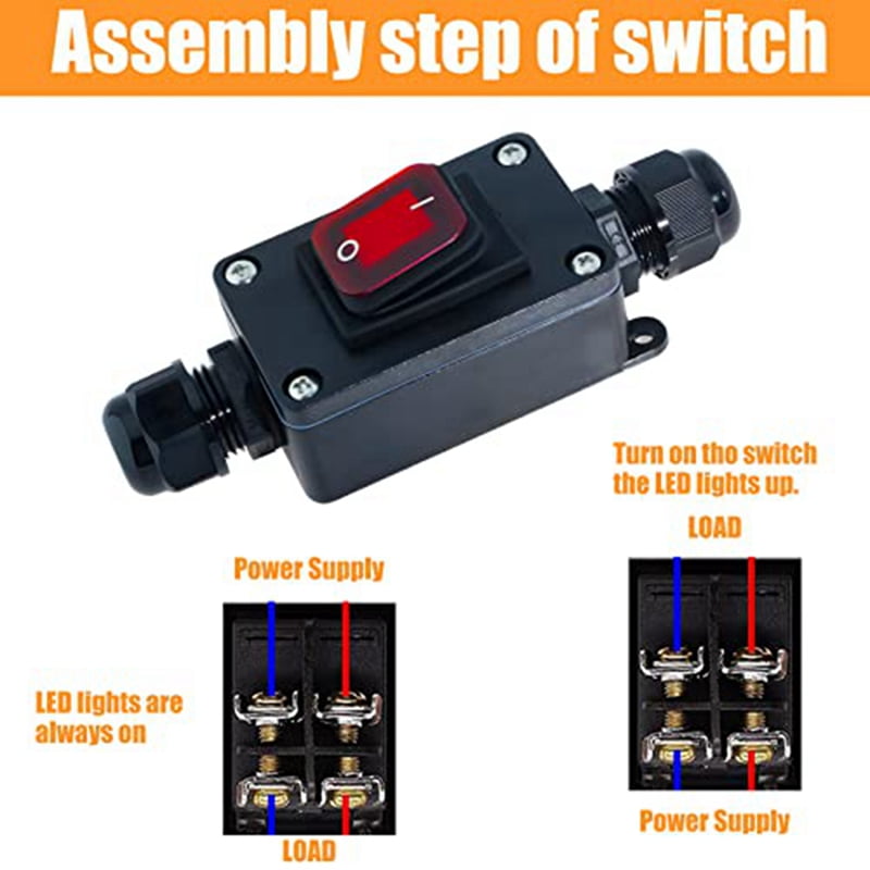 Machine Switch Push Button Inline Switch AC220V 30A Push Button Switch ...