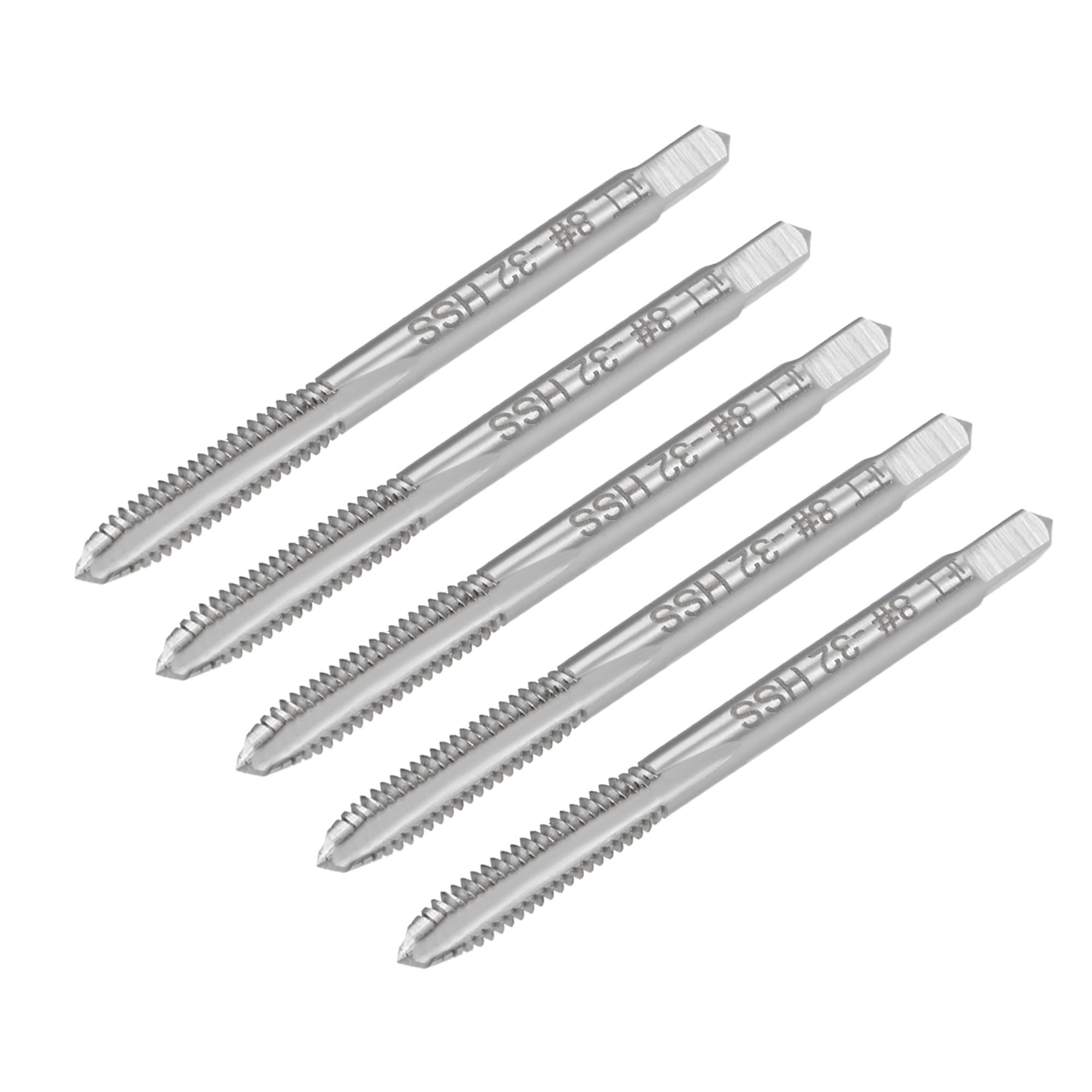 Machine Tap 8-32 UNC Thread Pitch 2B Class 3 Flutes High Speed Steel ...