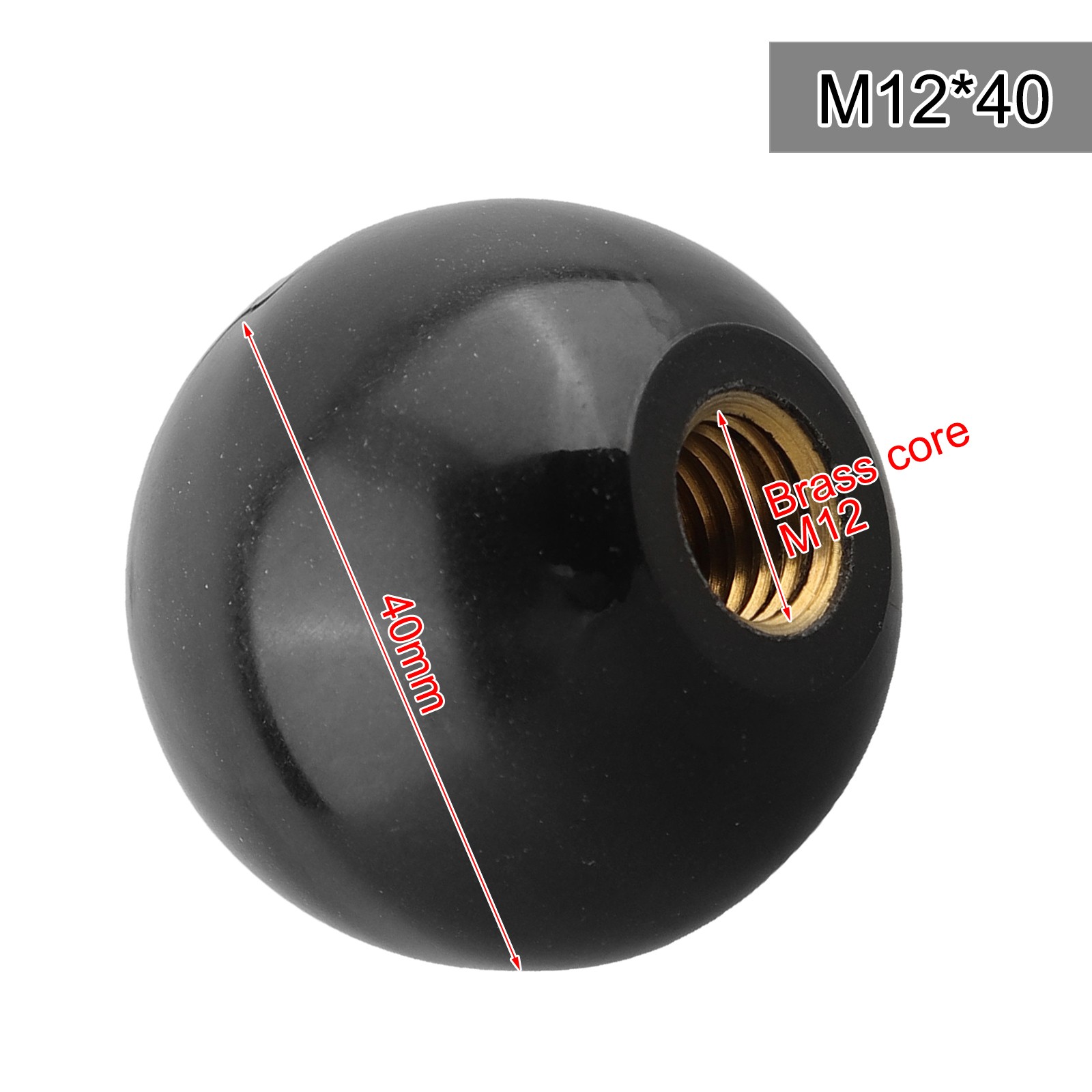 Machine Tool Handle Ball Nuts Bakelite Ball Brass Core Handle Head ...