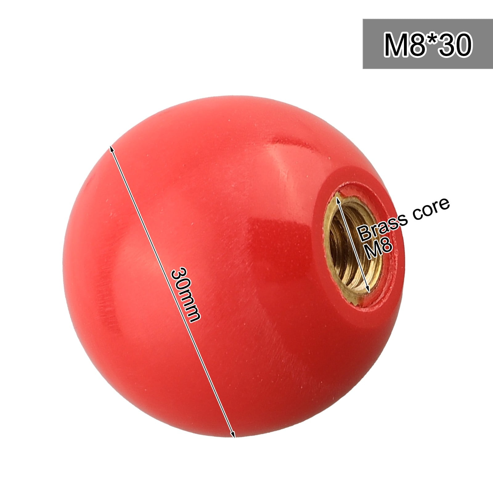 Machine Tool Handle Ball Nuts Bakelite Ball Brass Core Handle Head Thread Ball Nut Knob Machine ...