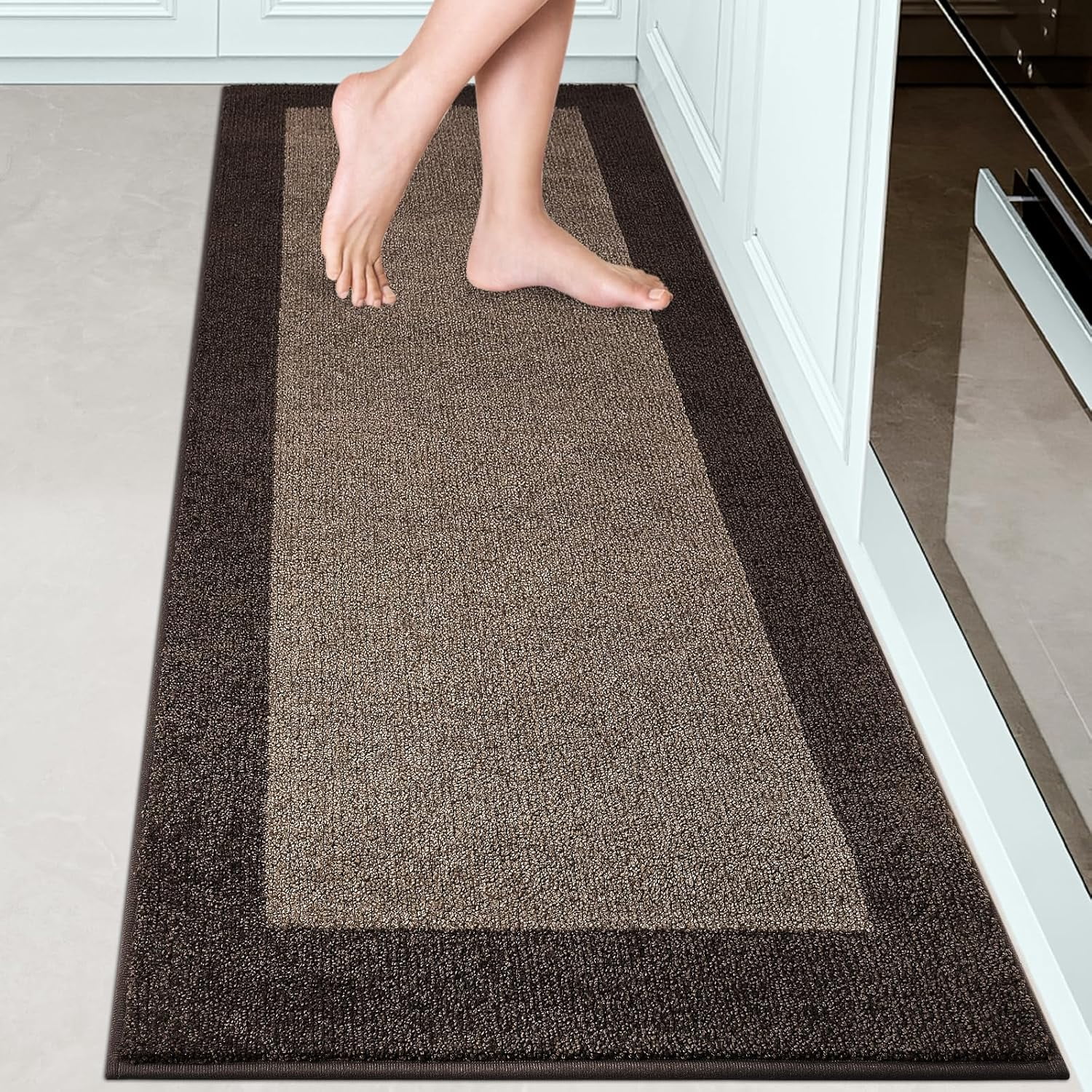 Machine Washable Kitchen Rug 24" x 70", Non Slip Kitchen Mat for Floor ...