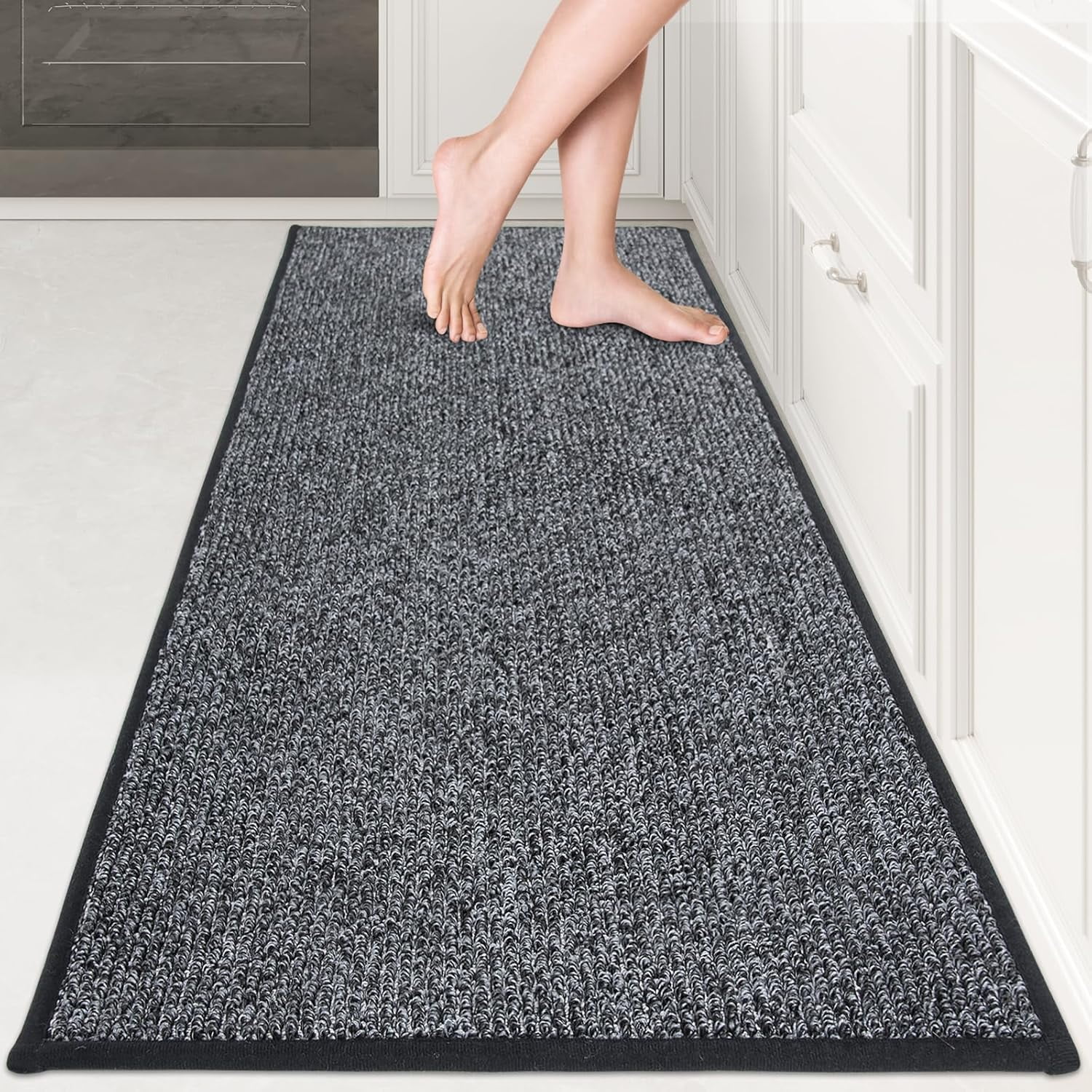 Machine Washable Kitchen Runner Rug 2ft x 6ft, Non-Slip/Skid Hallway ...