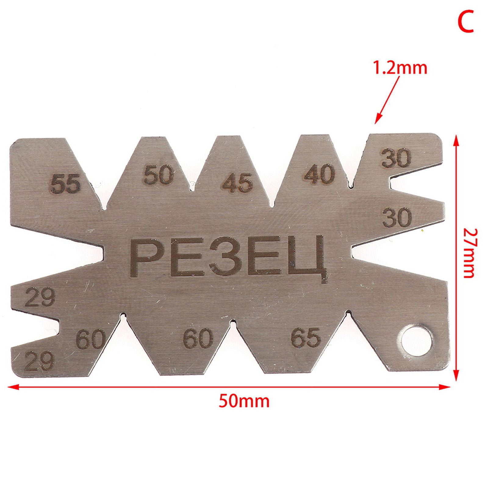 Machining Threads Screw Cutting Gauge Stainless Steel Angle Arc Model ...