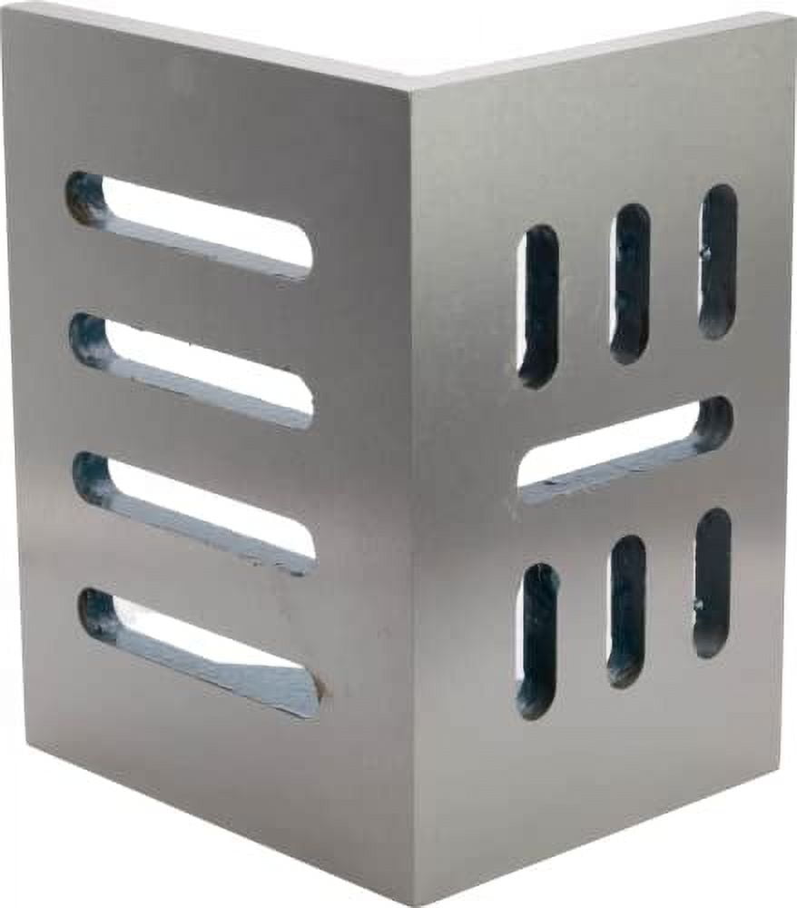 Machinist's Slotted Webbed Angle Plate, Cast Iron, 8" × 6" × 5 ...