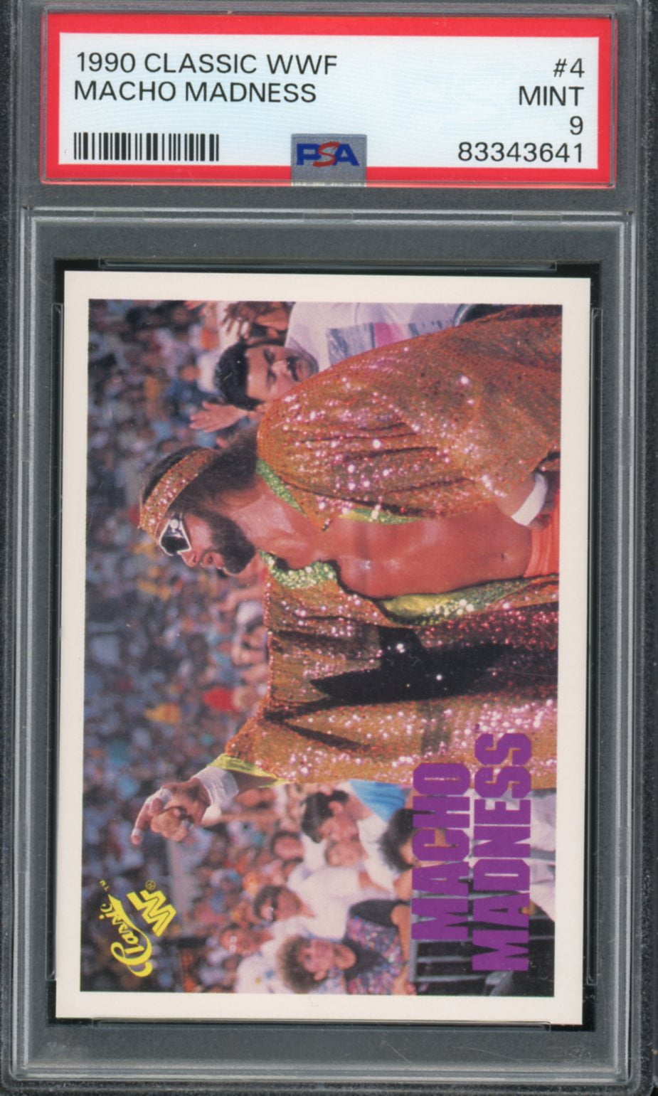 Macho Madness Card 1990 Classic WWF #4 PSA 9 - Walmart.com