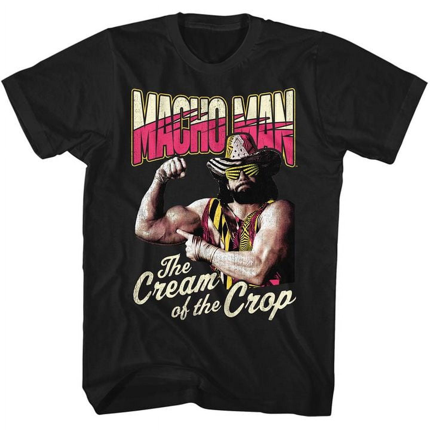 Macho Man Cream Of The Crop Black Adult T-Shirt Xlt - Walmart.com