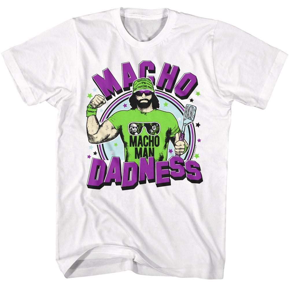 Macho Man Dadness Men's T Shirt (White, AdultS) - Walmart.com