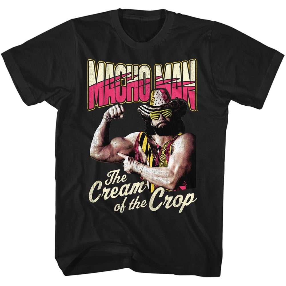 Macho Man Icons Cream Of The Crop Adult Short Sleeve T Shirt - Walmart.com