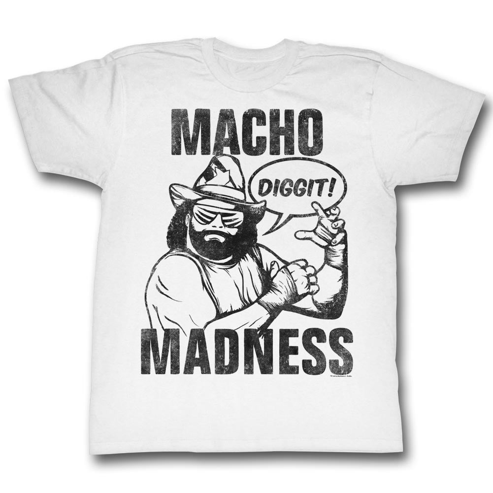 Macho Man Icons Diggit Adult Short Sleeve T Shirt - Walmart.com