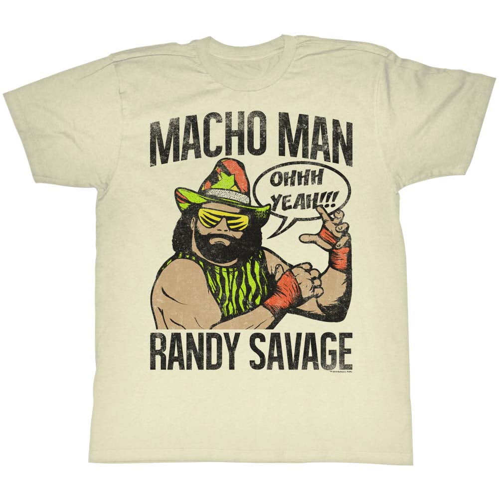 Macho Man Icons Oh Yeah! Adult Short Sleeve T Shirt - Walmart.com