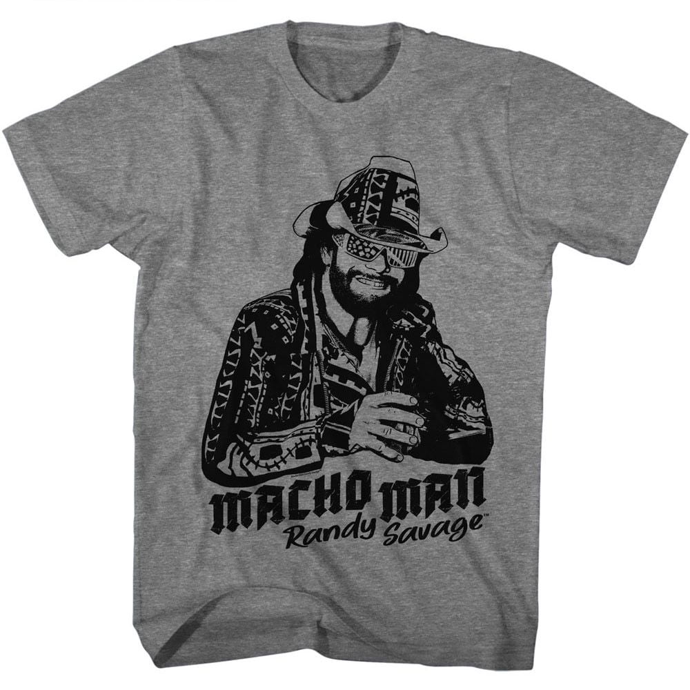 Macho Man MMRS Graphite Heather Adult T-Shirt - Walmart.com